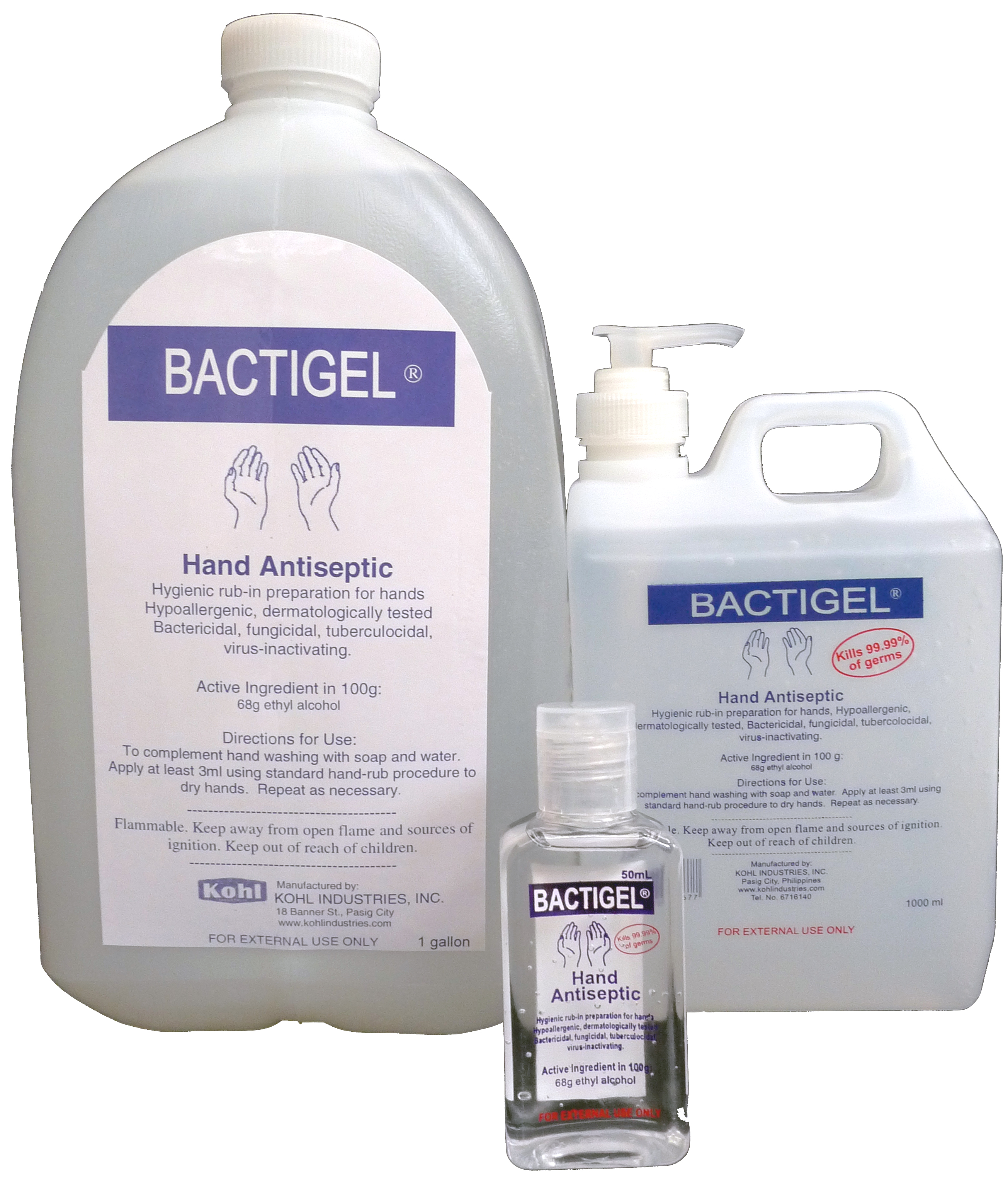 Bactigel Hand Sanitizer | Kohl Industries Corporation